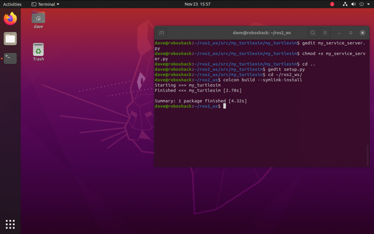 ROS2 Services – Dave's RoboShack